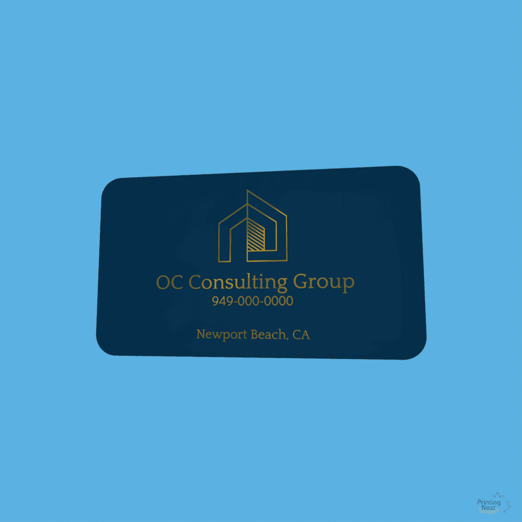 Custom Printed Foil Stamped Cards in OC | Printing Nest