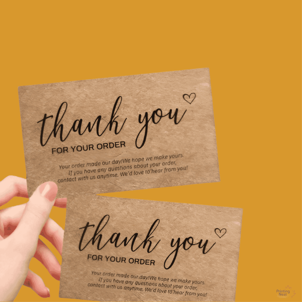 Custom Printed Brown Kraft Business Cards in OC | Printing Nest