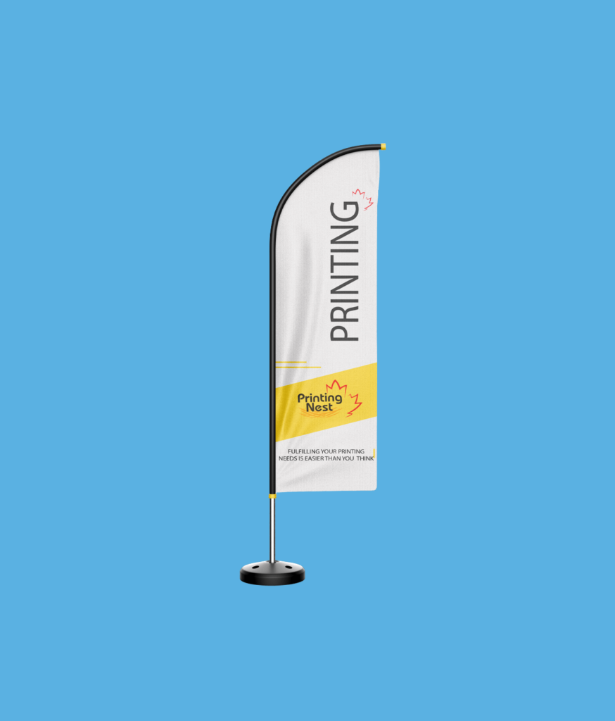 Custom Printed Feather Flags in Orange County | Printing Nest