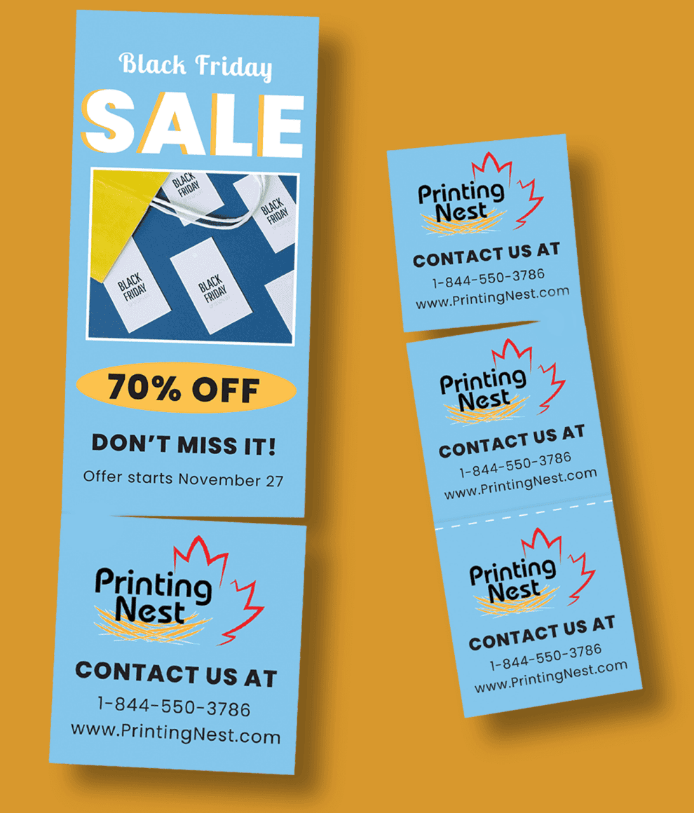 Custom Printed Tear Off Cards in OC | Printing Nest