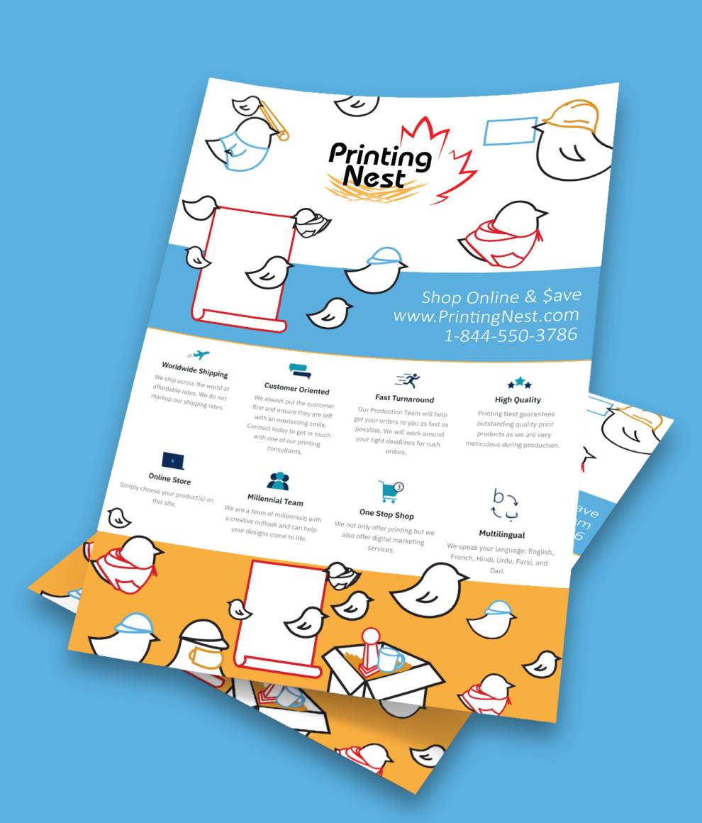 Custom Printed Sell Sheets in OC | Printing Nest