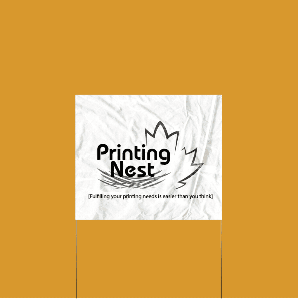 Custom Printed Lawn Bag Signs in Orange County | Printing Nest